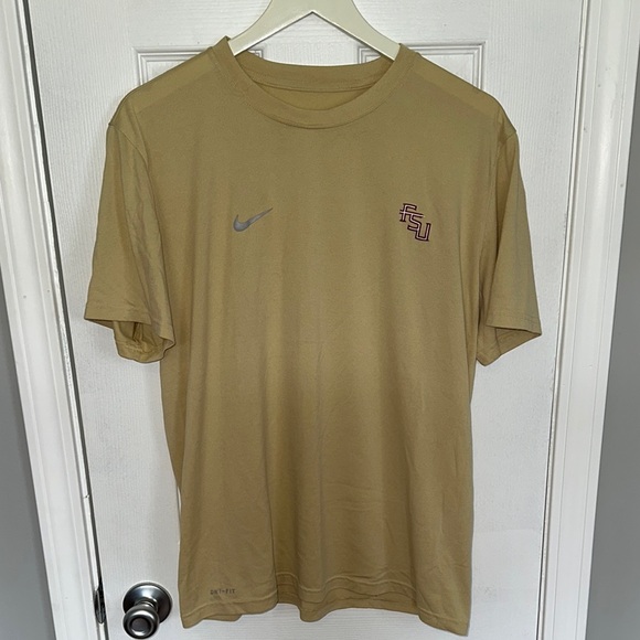 Nike | Shirts | Fsu Nike Gold Short Sleeve Tee | Poshmark